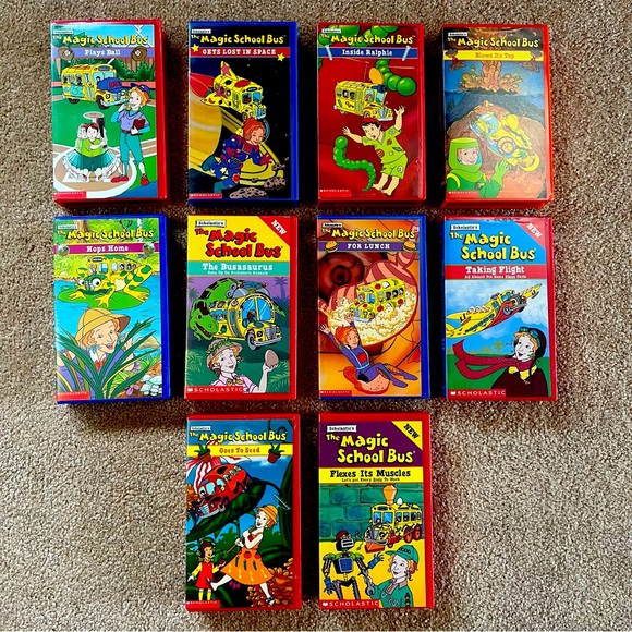 Schoolastic | Other | The Magic School Bus Vhs Bundle Vintage Vhs Kids ...